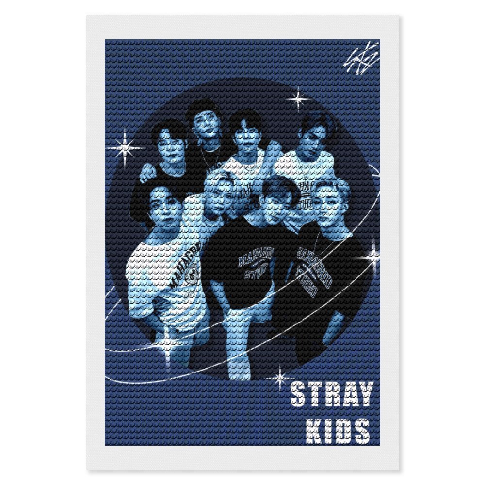 Stray Kids Diamond Art Kits for Adults DIY 5D Diamond Dots Paint Kits ...