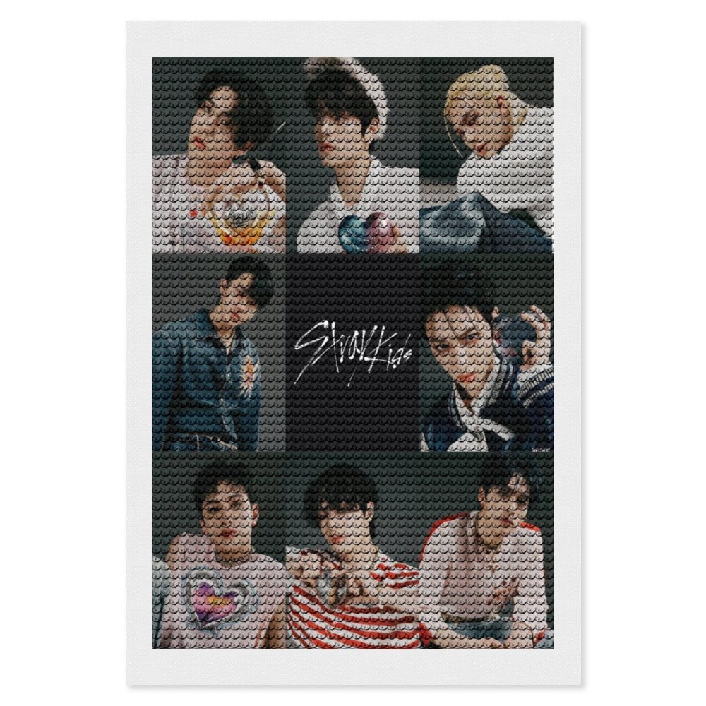 Stray Kids Diamond Art Kits for Adults DIY 5D Diamond Dots Paint Kits ...