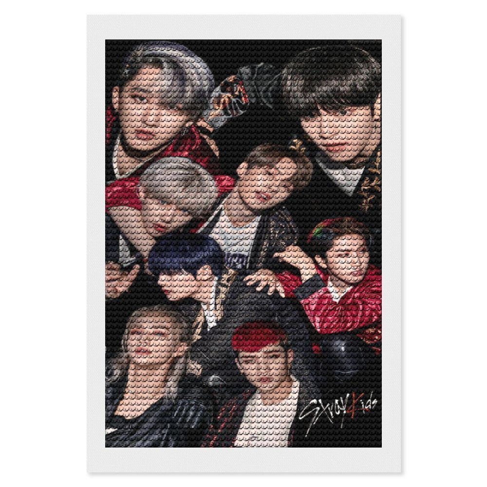 Stray Kids Diamond Art Kits for Adults DIY 5D Diamond Dots Paint Kits 8 ...