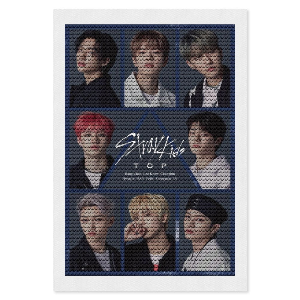 Stray Kids Diamond Art Kits for Adults DIY 5D Diamond Dots Paint Kits 8 ...