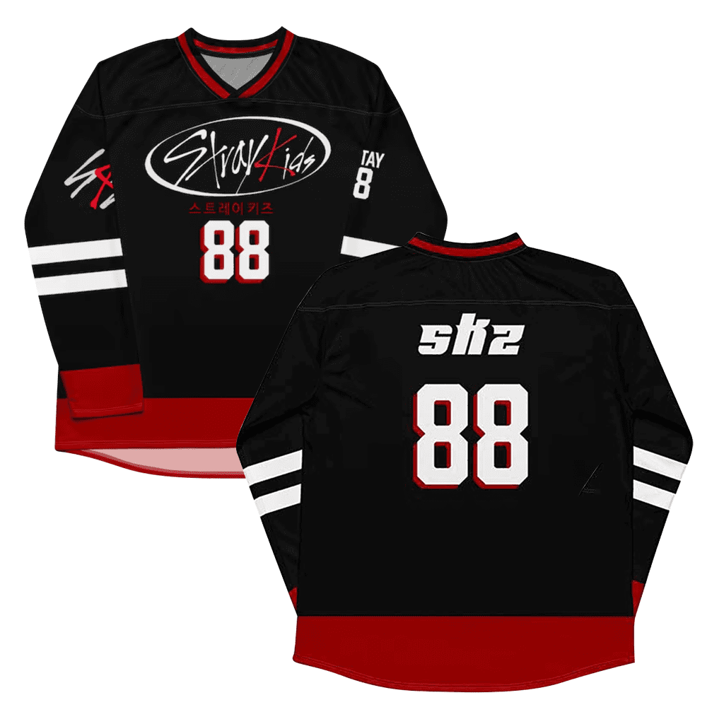 Stray Kids Dominate World Tour 2025 Hockey Jersey Merch Long Sleeve V ...