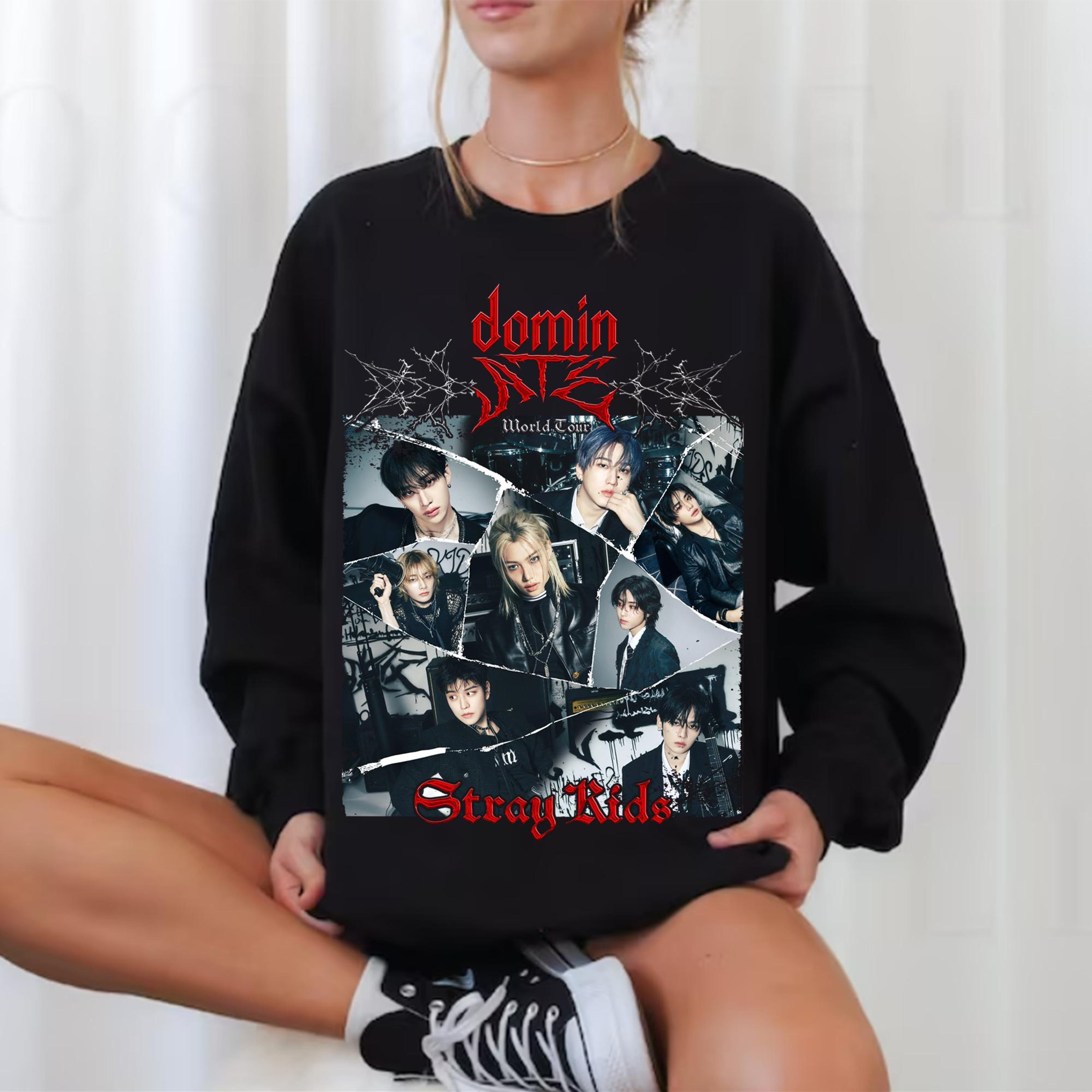 Stray Kids Dominate World Tour Sweatshirt, Stray Kids Ate Shirt, Stray ...