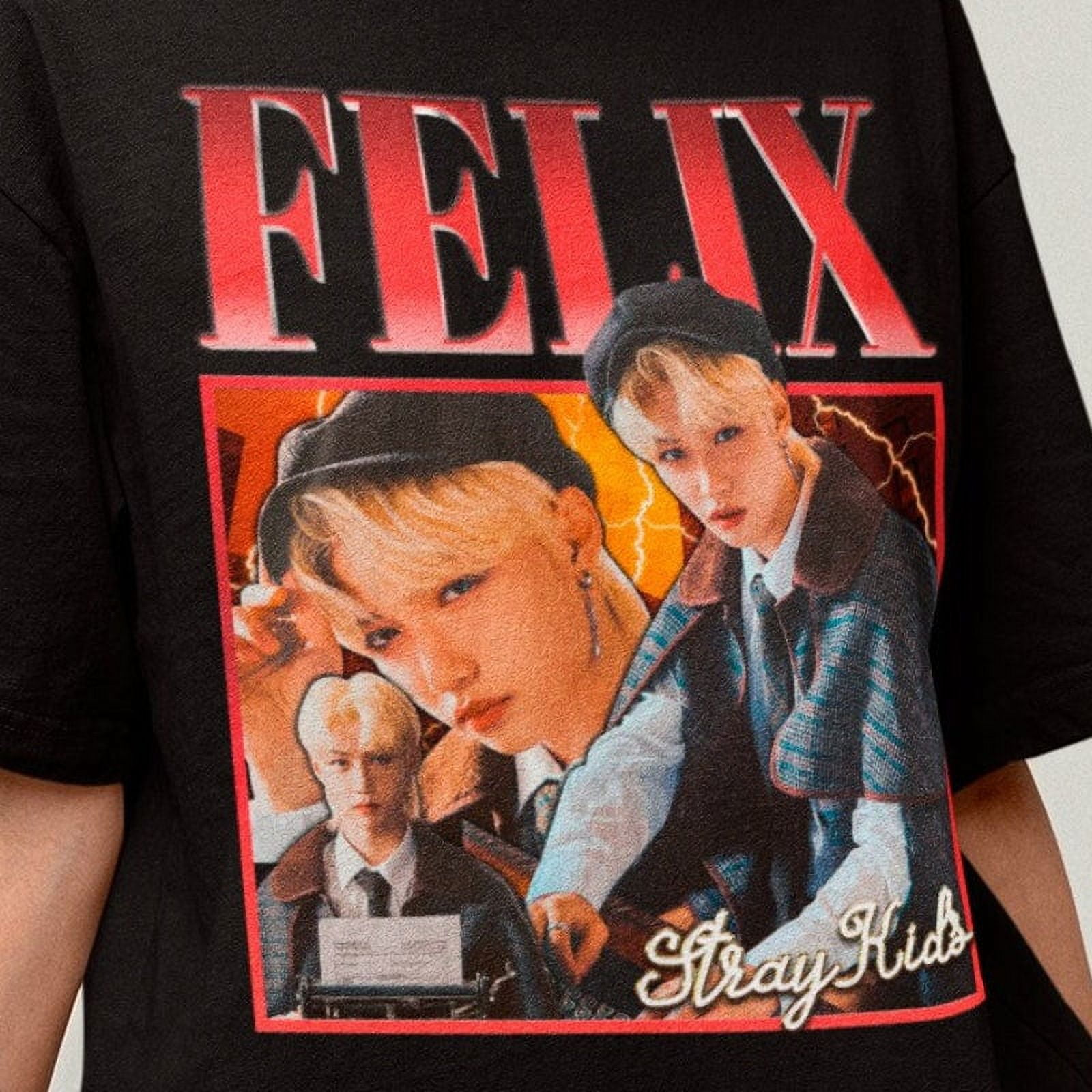 Stray Kids Felix Retro Classic T-shirt - Kpop Bootleg Shirt - Kpop ...