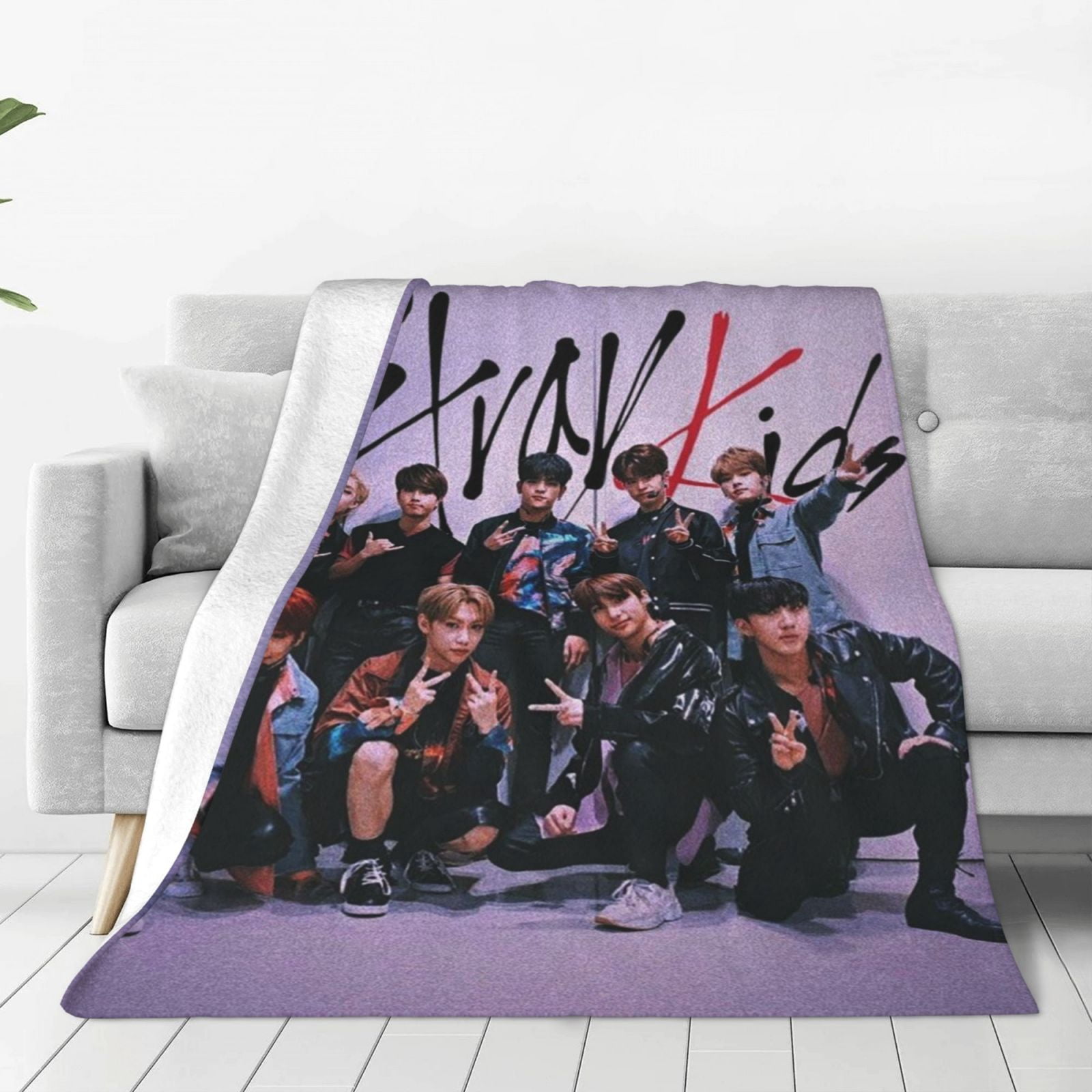 Stray Kids Fleece Throw Blankets, Super Soft Flannel Cozy Blankets for ...