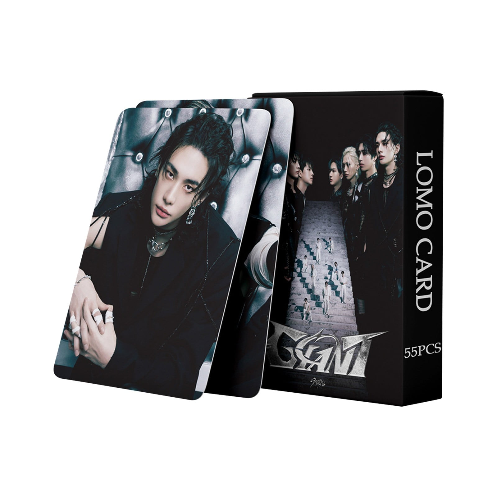 Stray Kids Giant Album Photocard Set Kpop 55 PCS Giant Photo Cards StrayKids Merch Gift for Fans ...