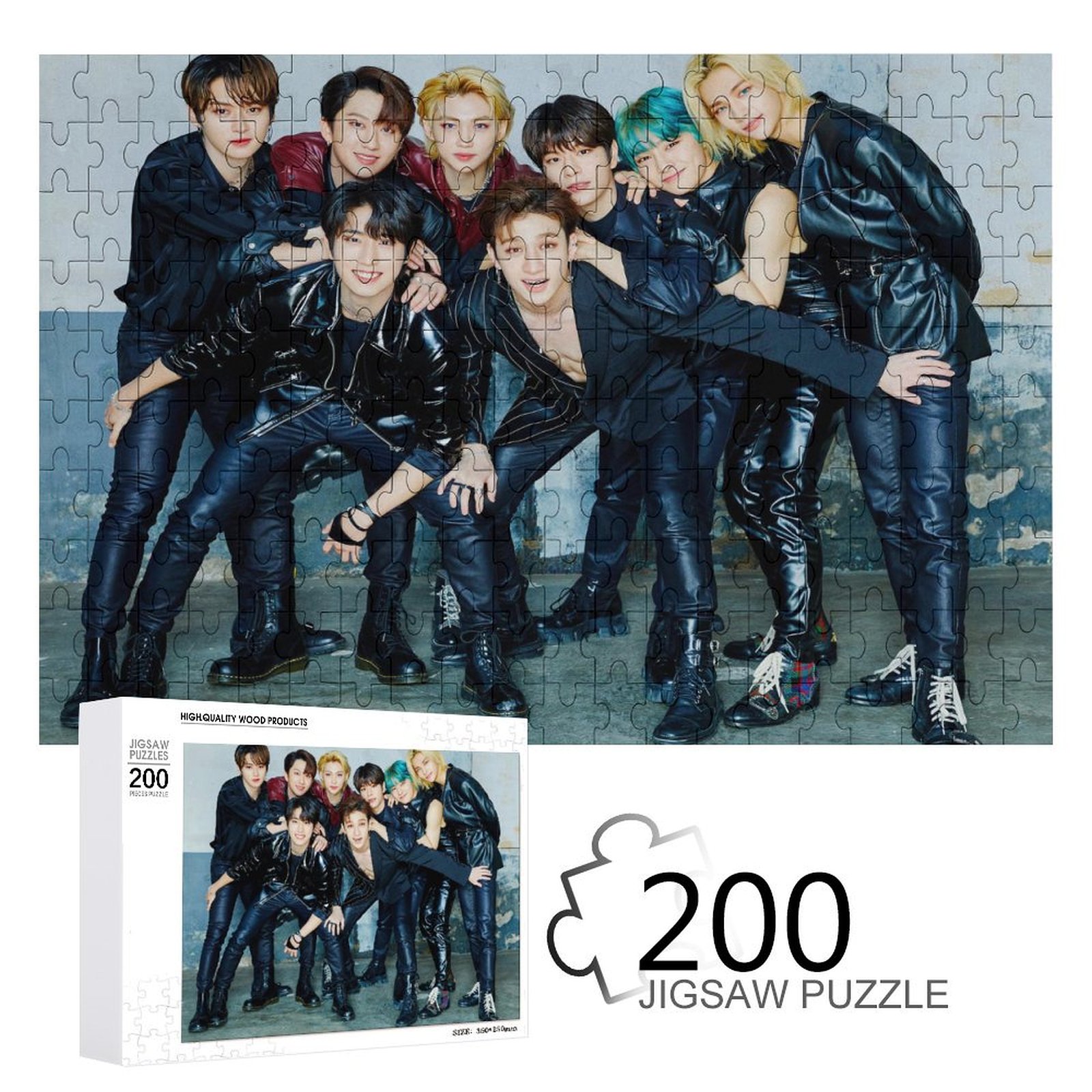 Stray Kids Jigsaw Puzzle 200 Piece Art Puzzles for Adults Kids Families ...
