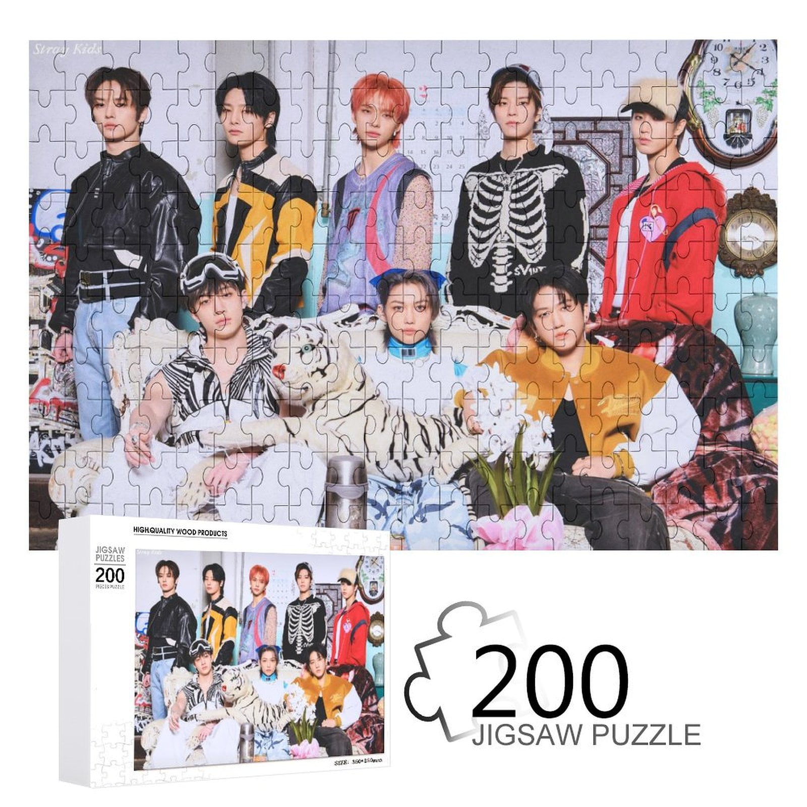 Stray Kids Jigsaw Puzzle 200 Piece Art Puzzles for Adults Kids Families ...