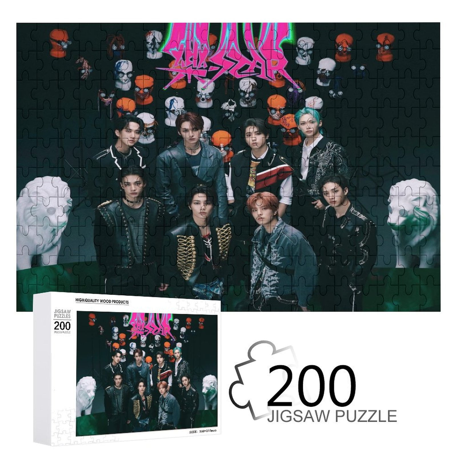 Stray Kids Jigsaw Puzzle 200 Piece Art Puzzles for Adults Kids Families ...