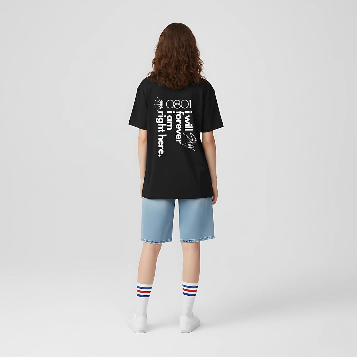 Stray Kids Karma T-Shirt 0801 Bang Chan Crown Logo Stay Message ...