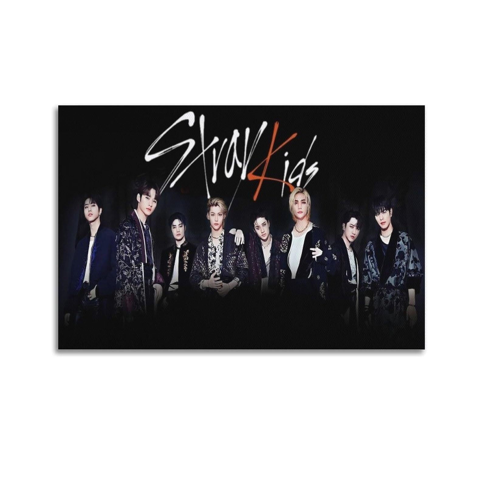 Stray Kids Korean Boy Band Kpop Poster (2) Poster Album Cover Posters for Bedroom Wall Art ...