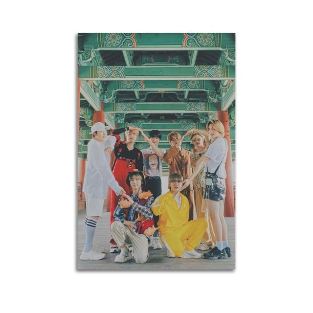 Stray Kids Korean Boy Band Kpop Poster Poster Album Cover Posters for Bedroom Wall Art Canvas ...