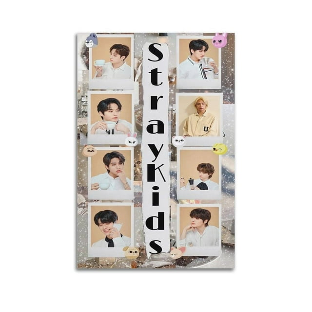 Stray Kids Korean Boy Band Kpop Poster Poster Album Cover Posters for Bedroom Wall Art Canvas ...