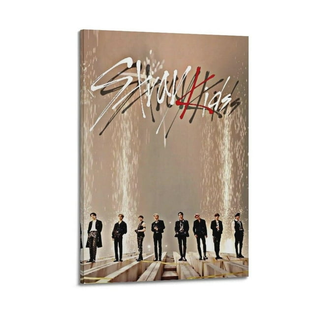 Stray Kids Korean Boy Band Kpop Poster Poster Album Cover Posters for Bedroom Wall Art Canvas ...