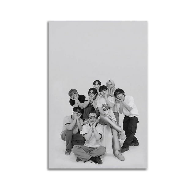 Stray Kids Korean Boy Band Kpop Poster Poster Album Cover Posters for Bedroom Wall Art Canvas ...