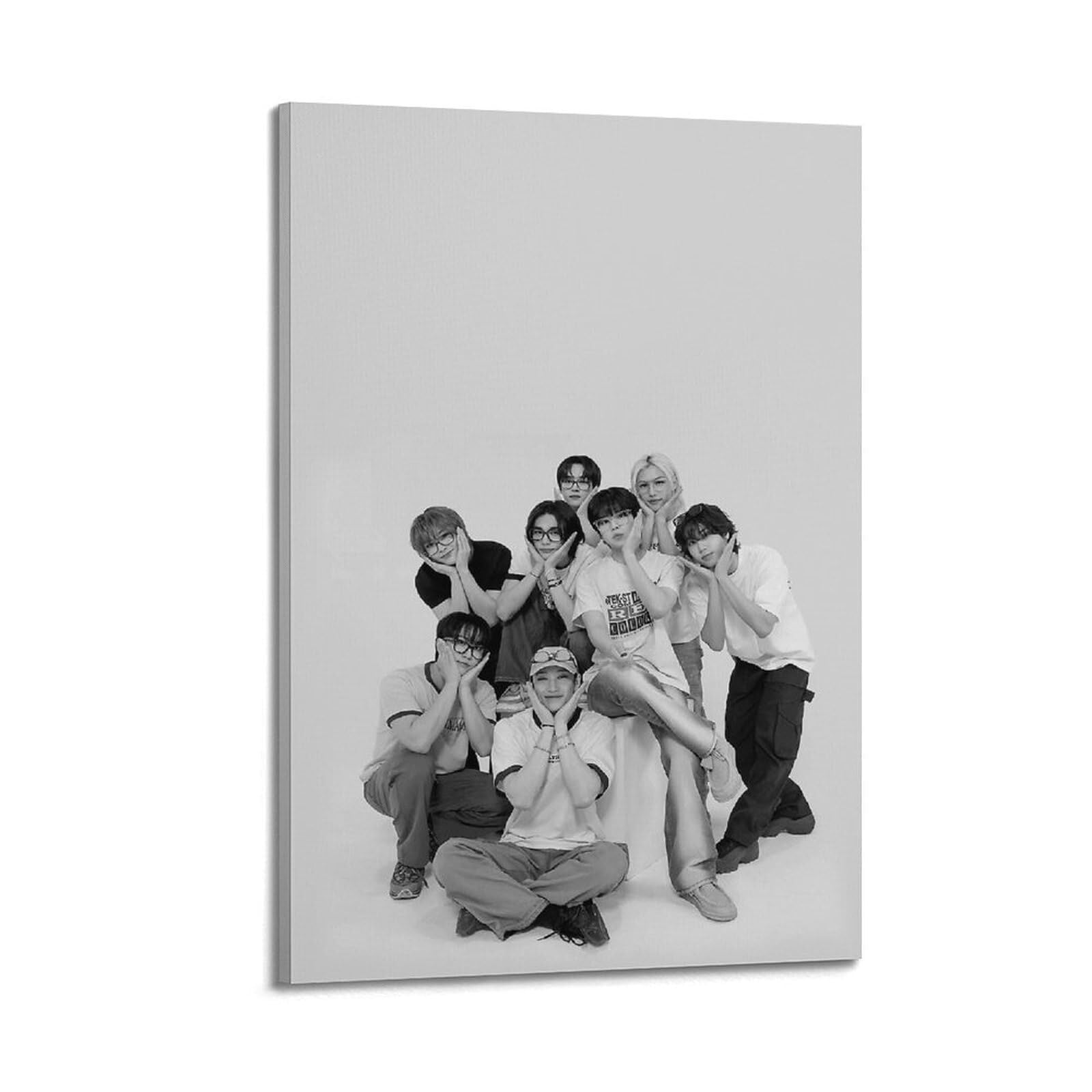 Stray Kids Korean Boy Band Kpop Poster Poster Album Cover Posters for Bedroom Wall Art Canvas ...