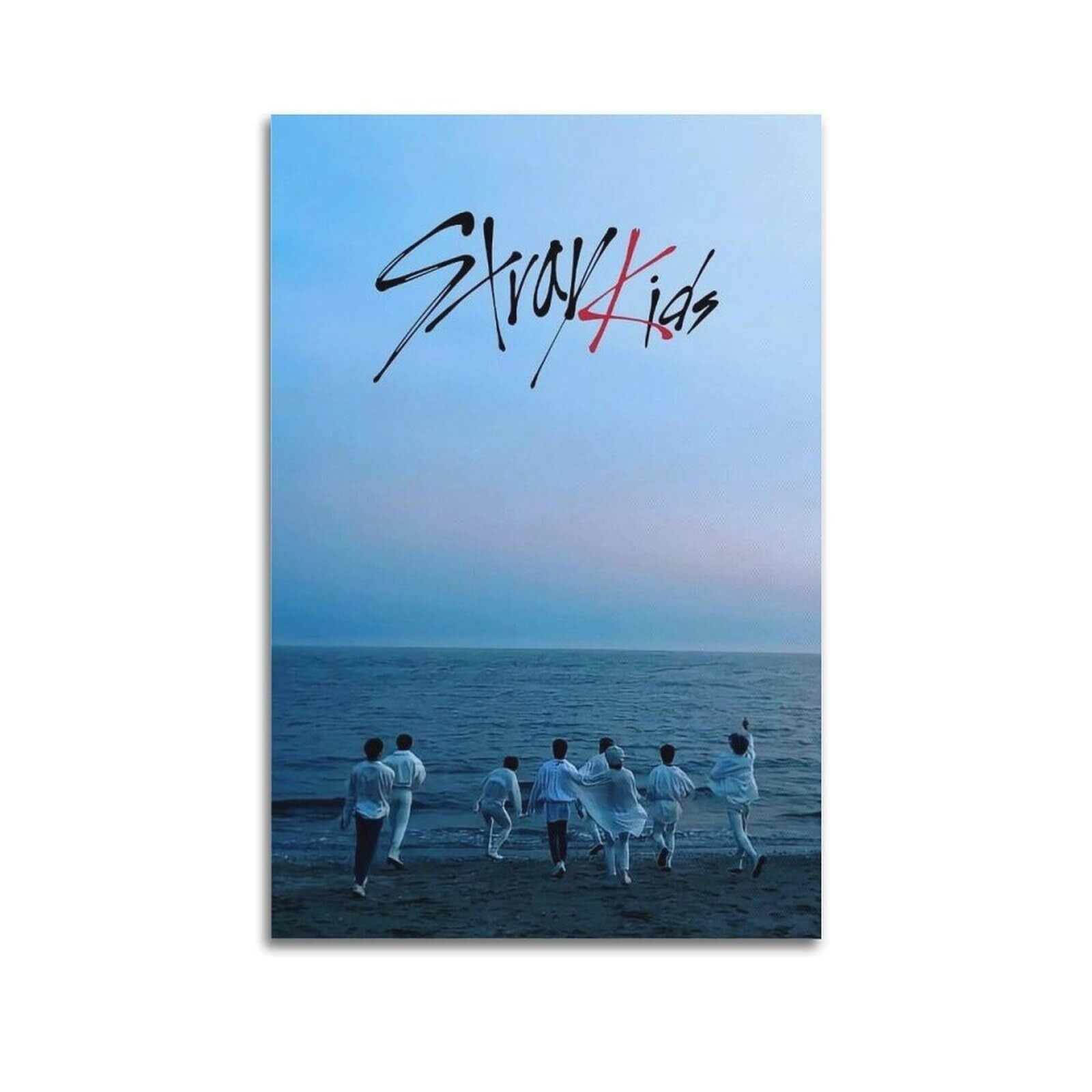 Stray Kids Korean Boy Band Kpop Poster Poster Album Cover Posters for Bedroom Wall Art Canvas ...