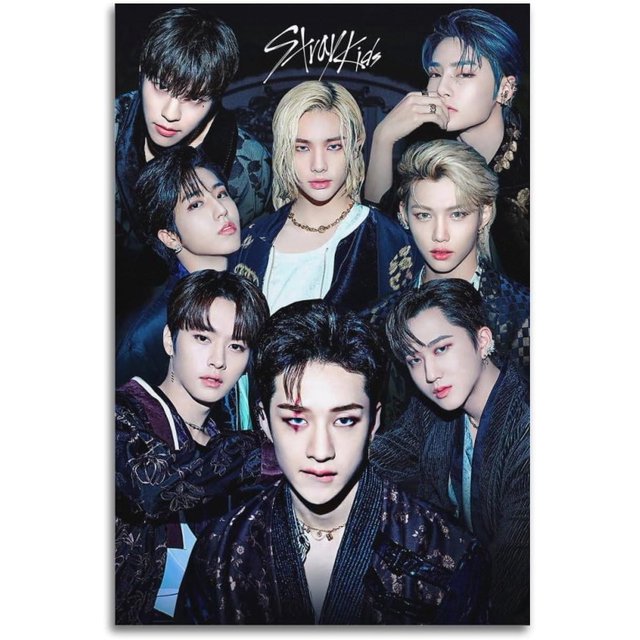 Stray Kids Korean Boy Band Kpop Poster Poster Wall Art Decor Print Picture Paintings for Living ...