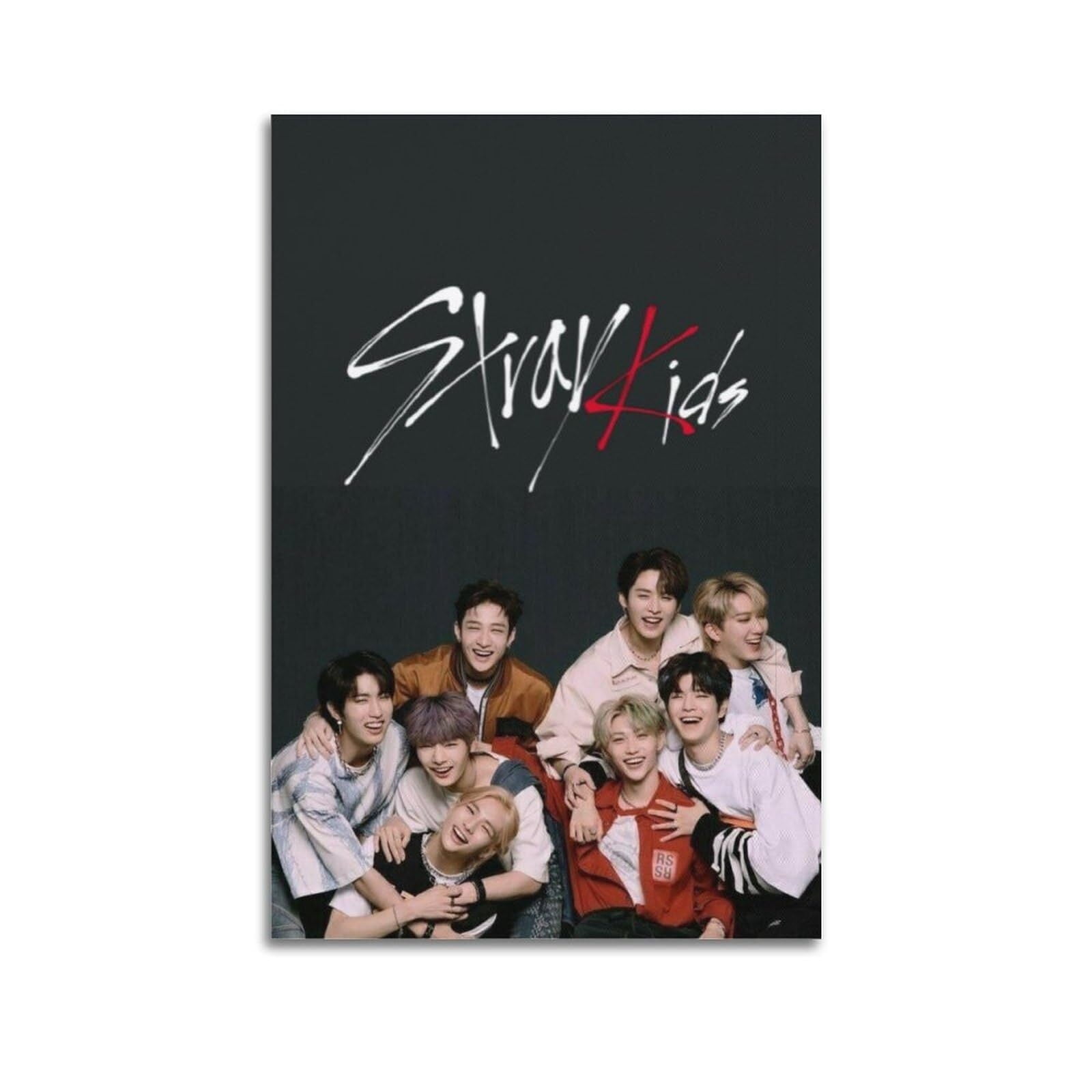 Stray Kids Kpop Poster SKZ Kopo Korean Male Group Canvas Art Poster Bedroom Gym Decorative Gift ...