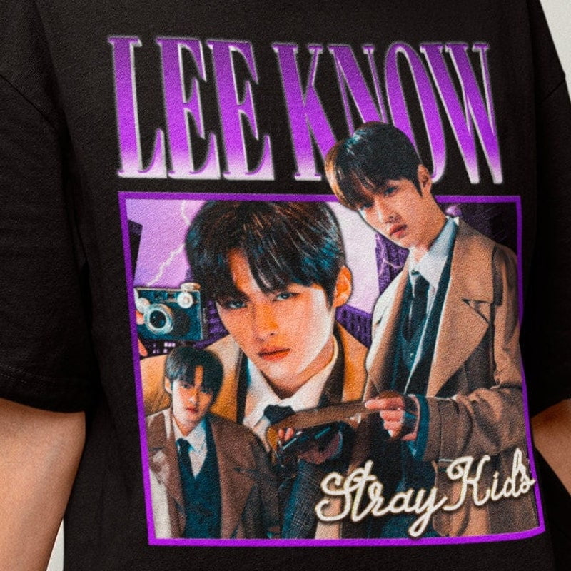Stray Kids Lee Know Retro Classic T-shirt - Kpop Bootleg Shirt - Kpop ...