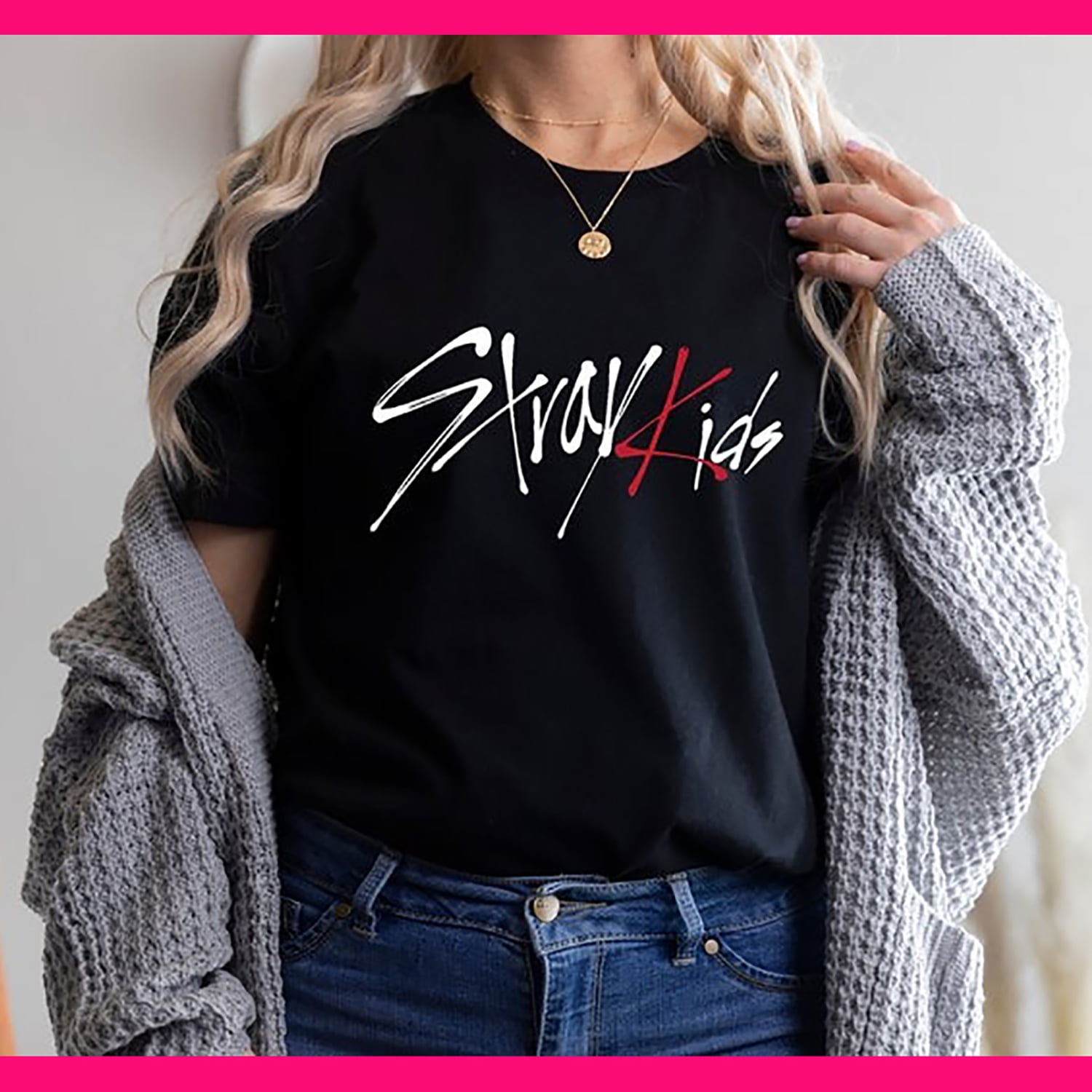 Stray Kids Logo Shirt, Stray Kids T-shirt, SKZ Shirt, Stray Kids Kpop ...