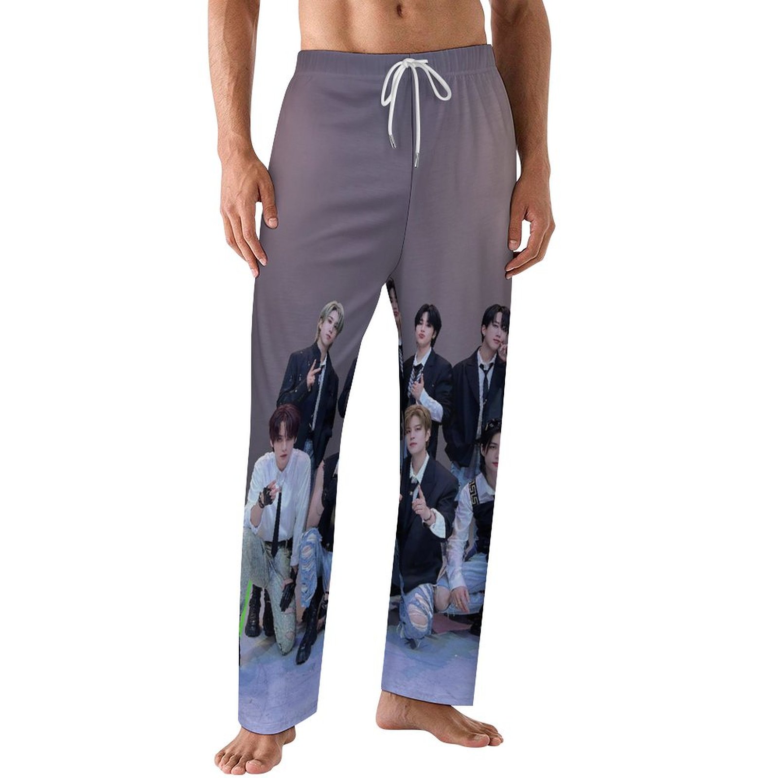 Stray Kids Men Pajama Pants Bottoms Lounge Pants Elastic Waist Loose ...