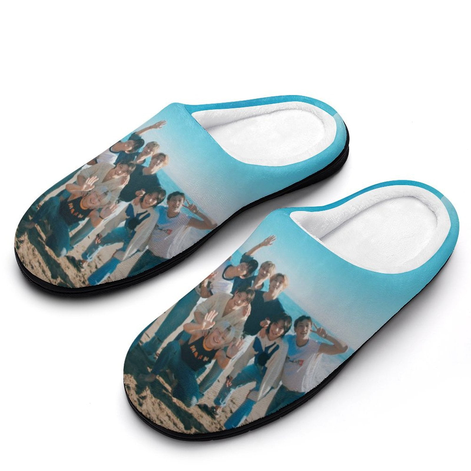 Stray Kids Mens Cozy Memory Foam Slippers Slip On Warm House Shoes ...