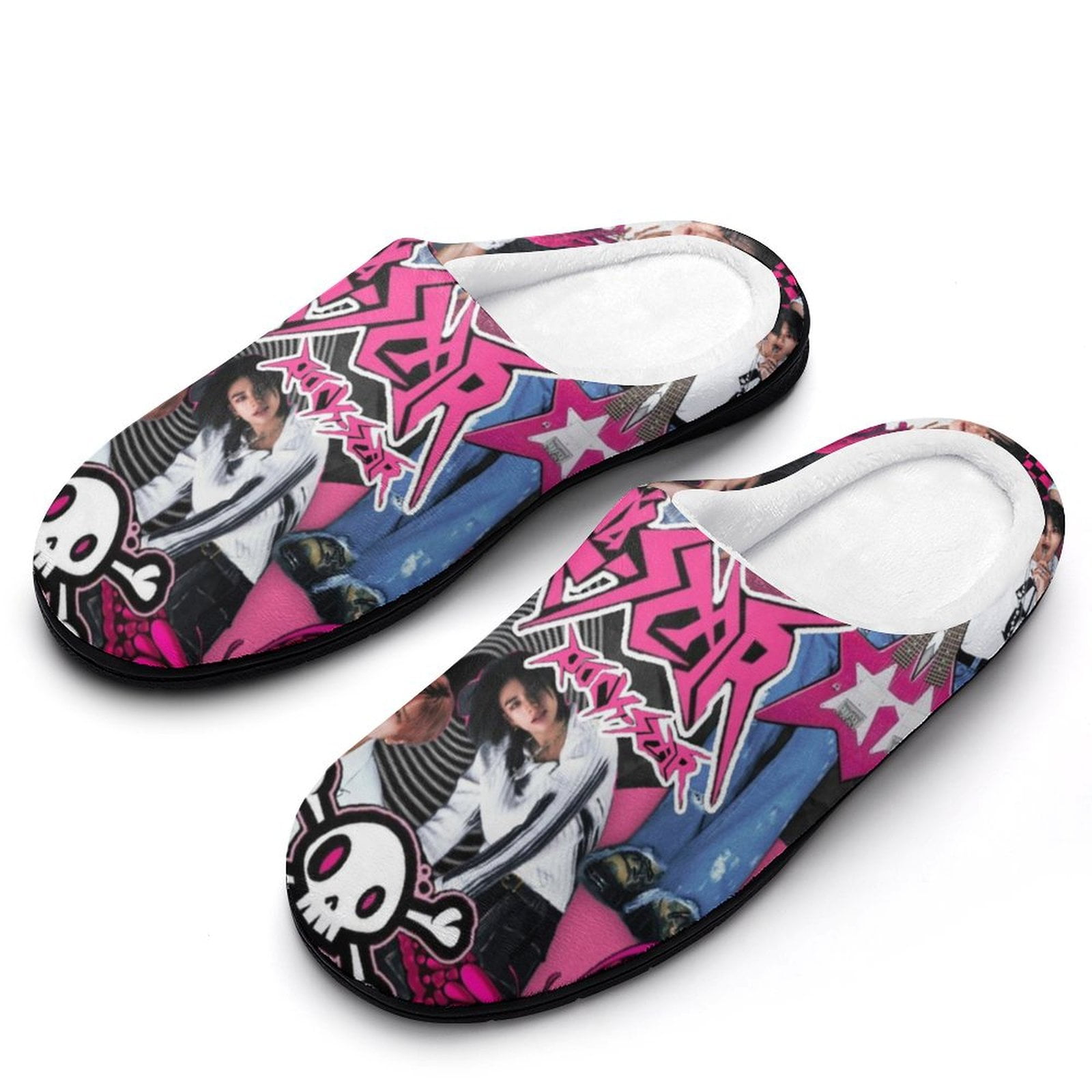 Stray Kids Mens Cozy Memory Foam Slippers Slip On Warm House Shoes ...