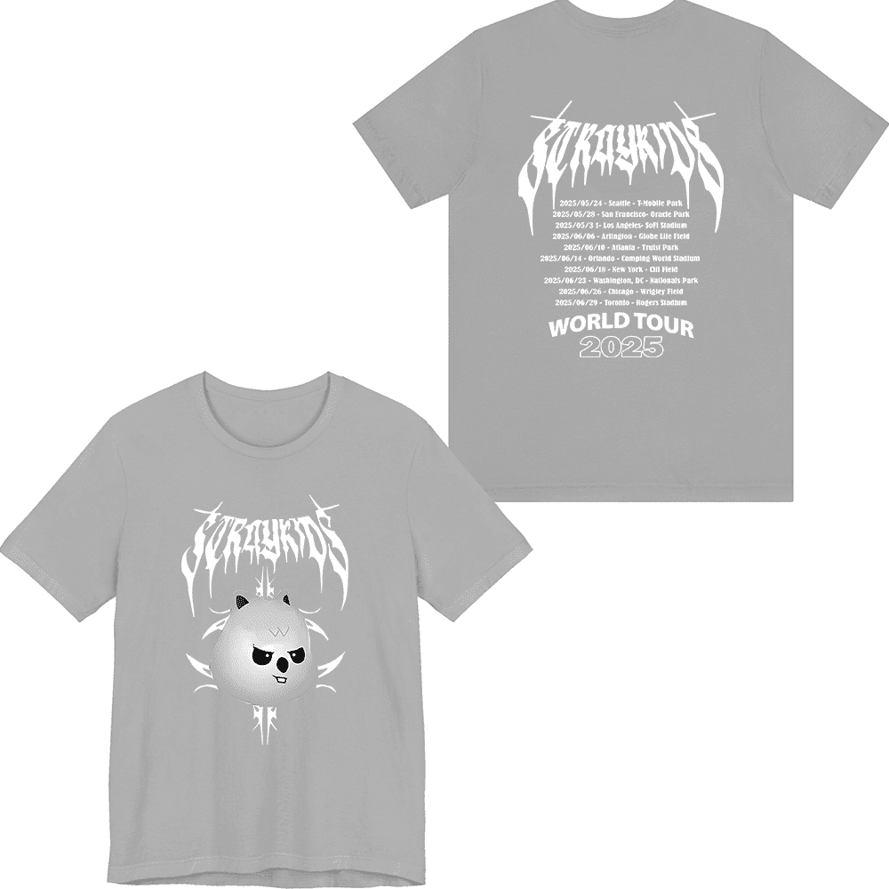 Stray Kids Merch 2025 World Tour Han T-shirt Fashion Men Women Short ...