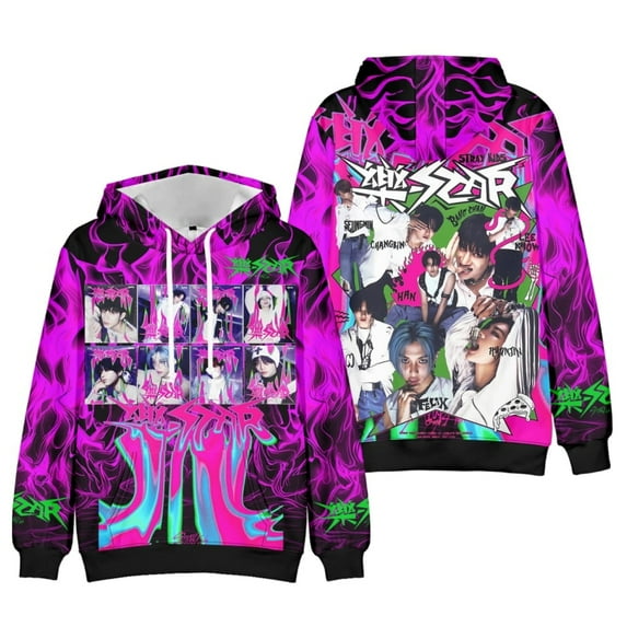 Stray Kids Merch Hoodies For Women/Men Long Sleeve Sweatshirt Cool ...
