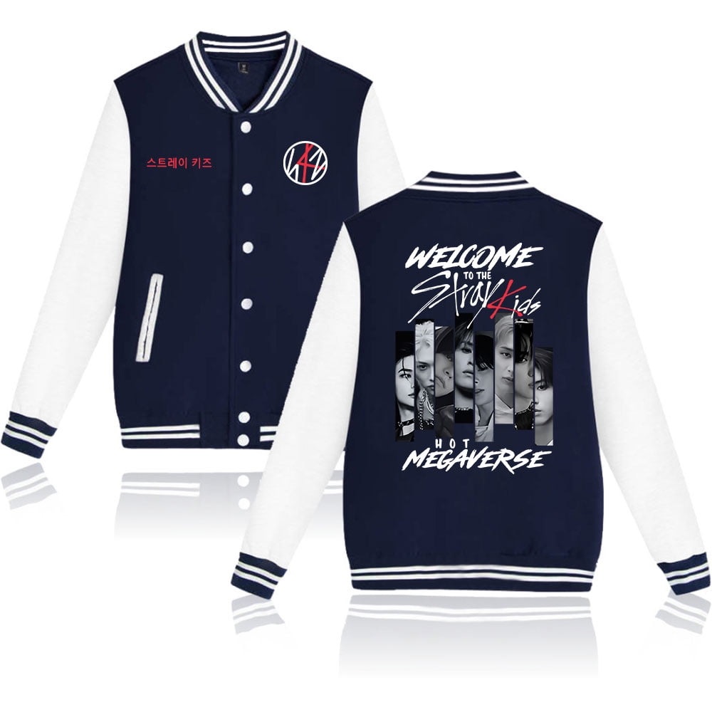 Stray Kids Merch Jackets Fashion Album Hip-hop Clothing Unisex Long ...