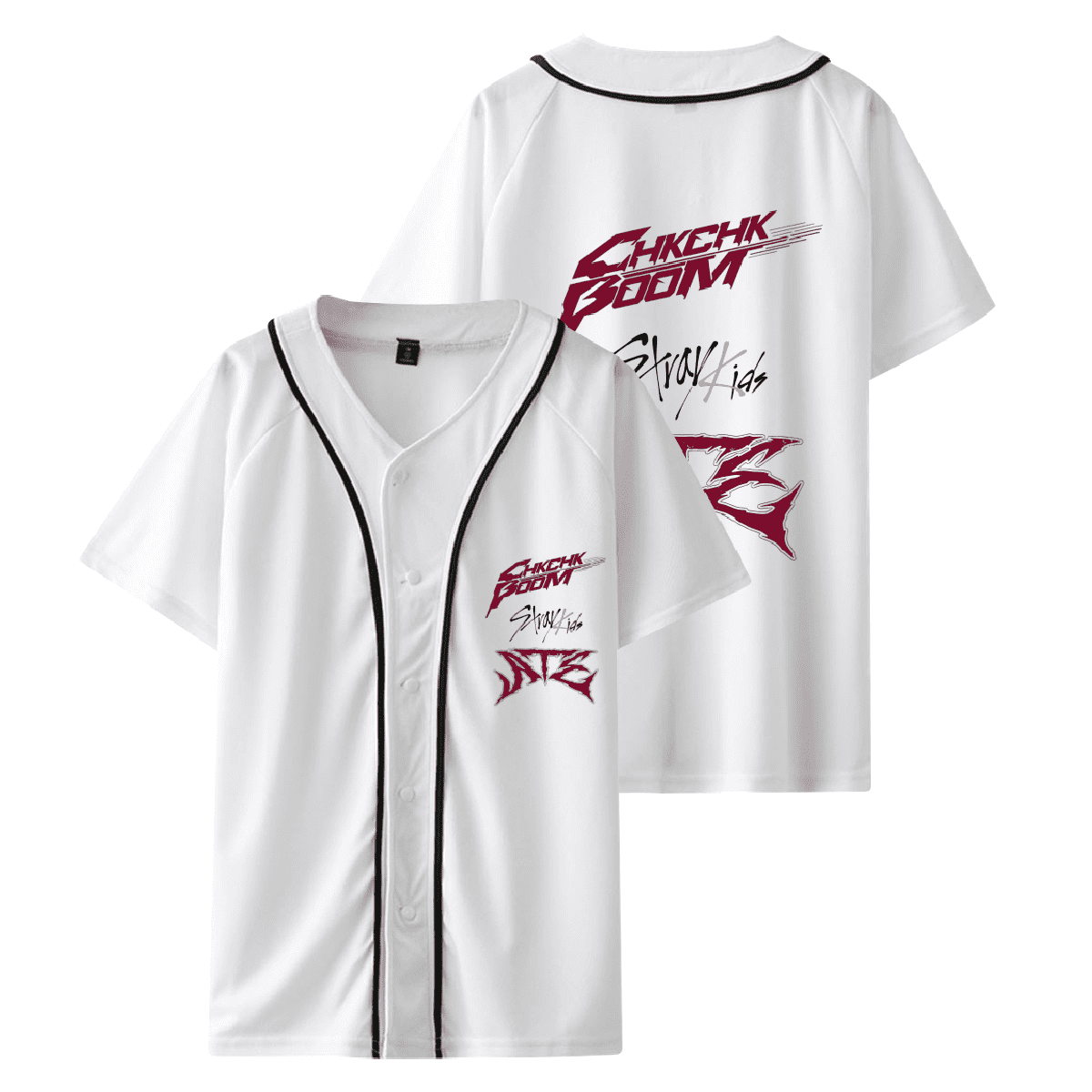 Stray Kids Merch Short Baseball Shirts ATE New Album Cover Short Sleeve ...