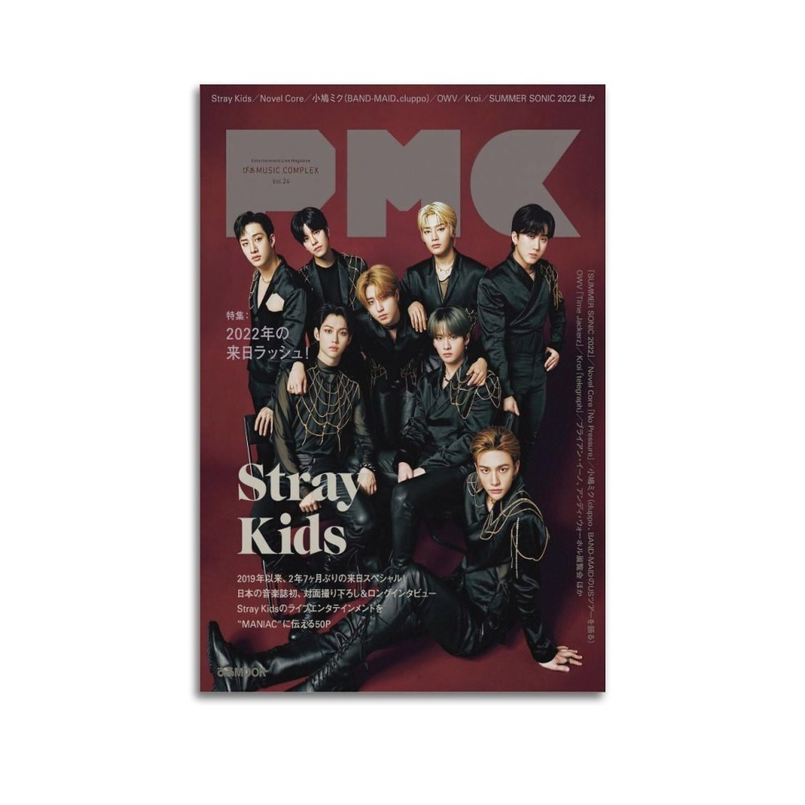 Stray Kids Minimalist Poster Korean Band Skz Kopo Canvas Art Poster Bedroom Gym Decorative Gift ...
