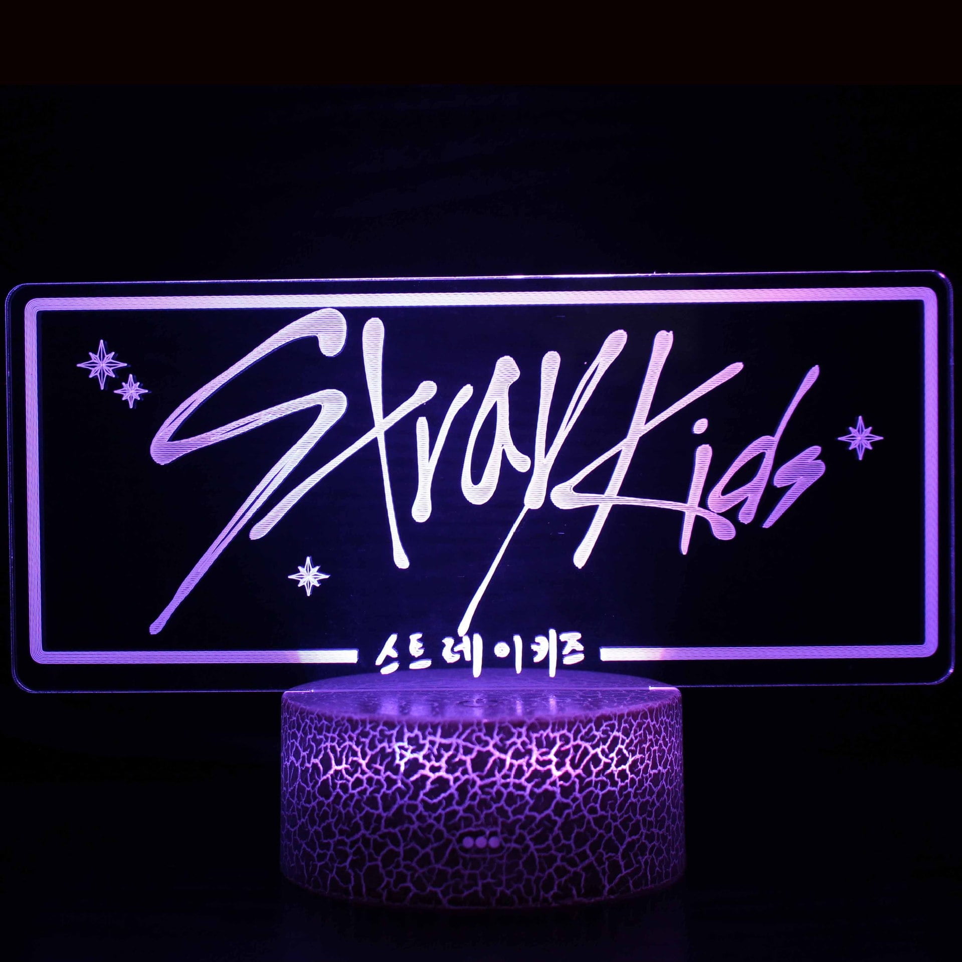 Stray Night Light - 3D LED Intelligent Remote Control SKZ Lamp 16 Color ...