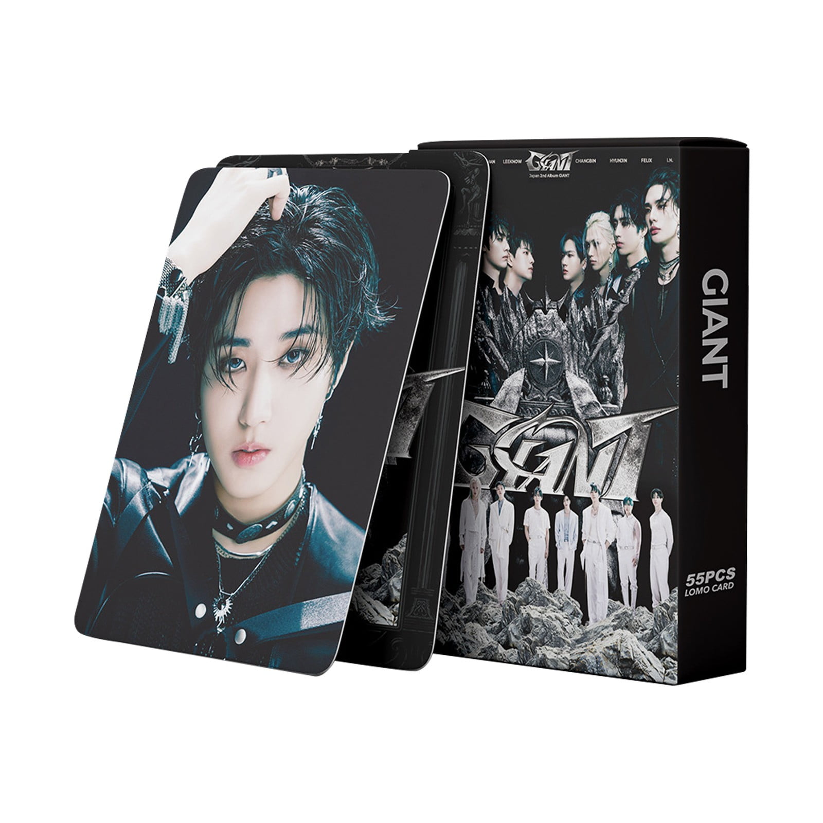 Stray Kids Photocards K-pop Stray Kids Giant Album Photocards 55PCS StrayKids ATE Album Photo ...