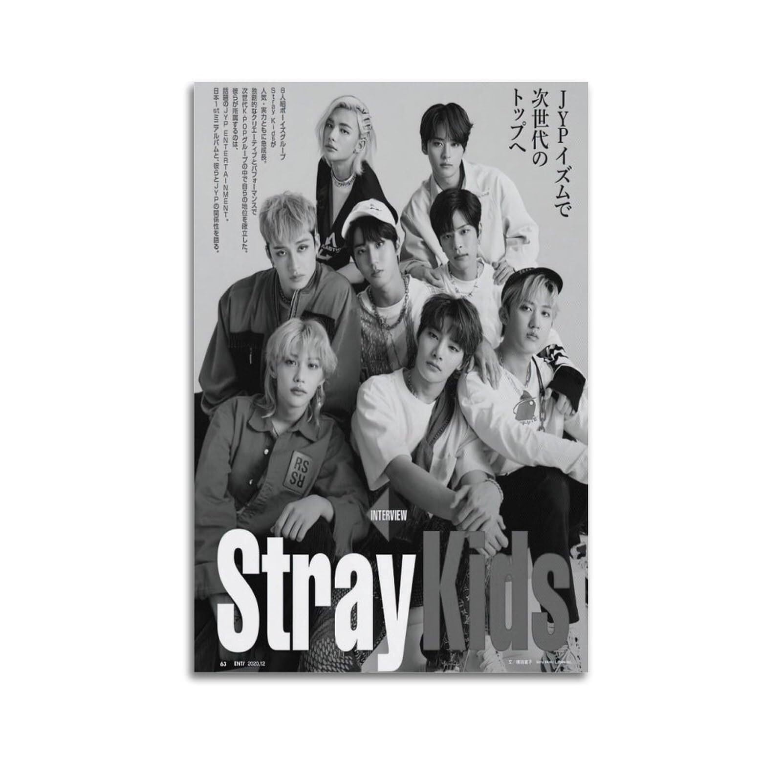 Stray Kids Poster Korean Band Skz Canvas Art Poster Bedroom Gym ...