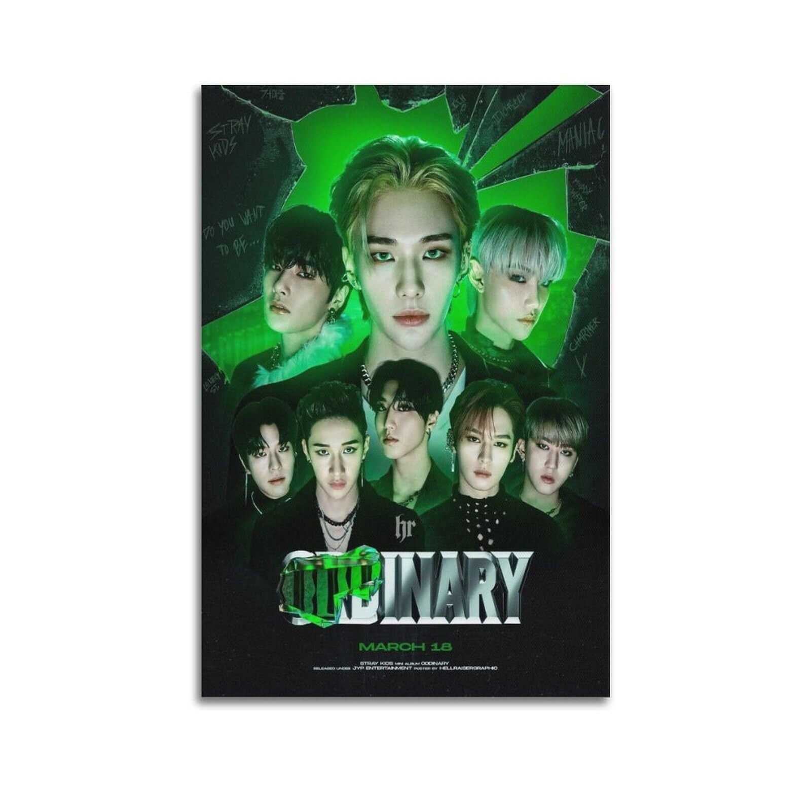 Stray Kids Poster Oddinary Poster SKZ Korean Pop Group Canvas Art ...