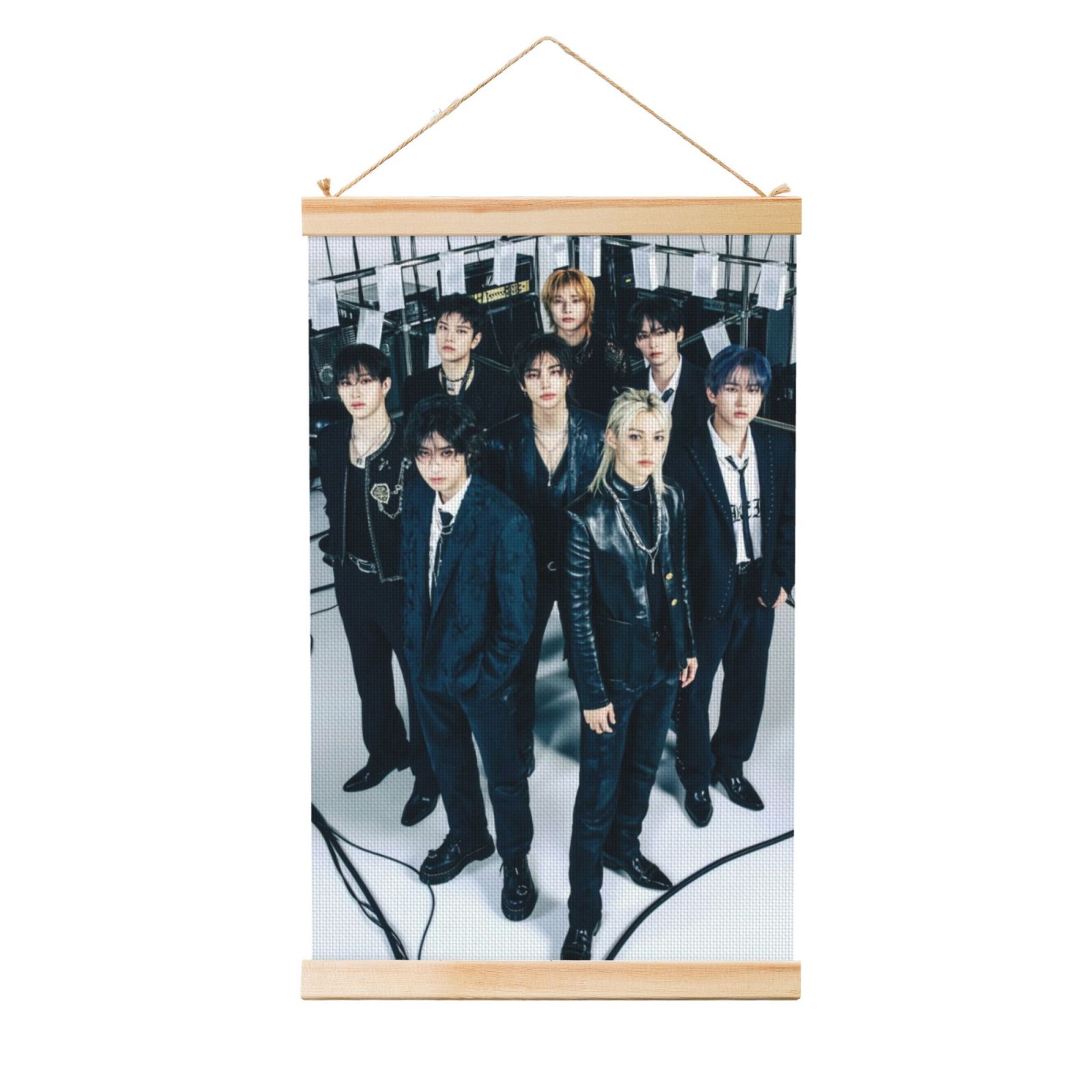 Stray Kids Posters Wall Wooden Shaft Hanging Banner With Cord Decor ...