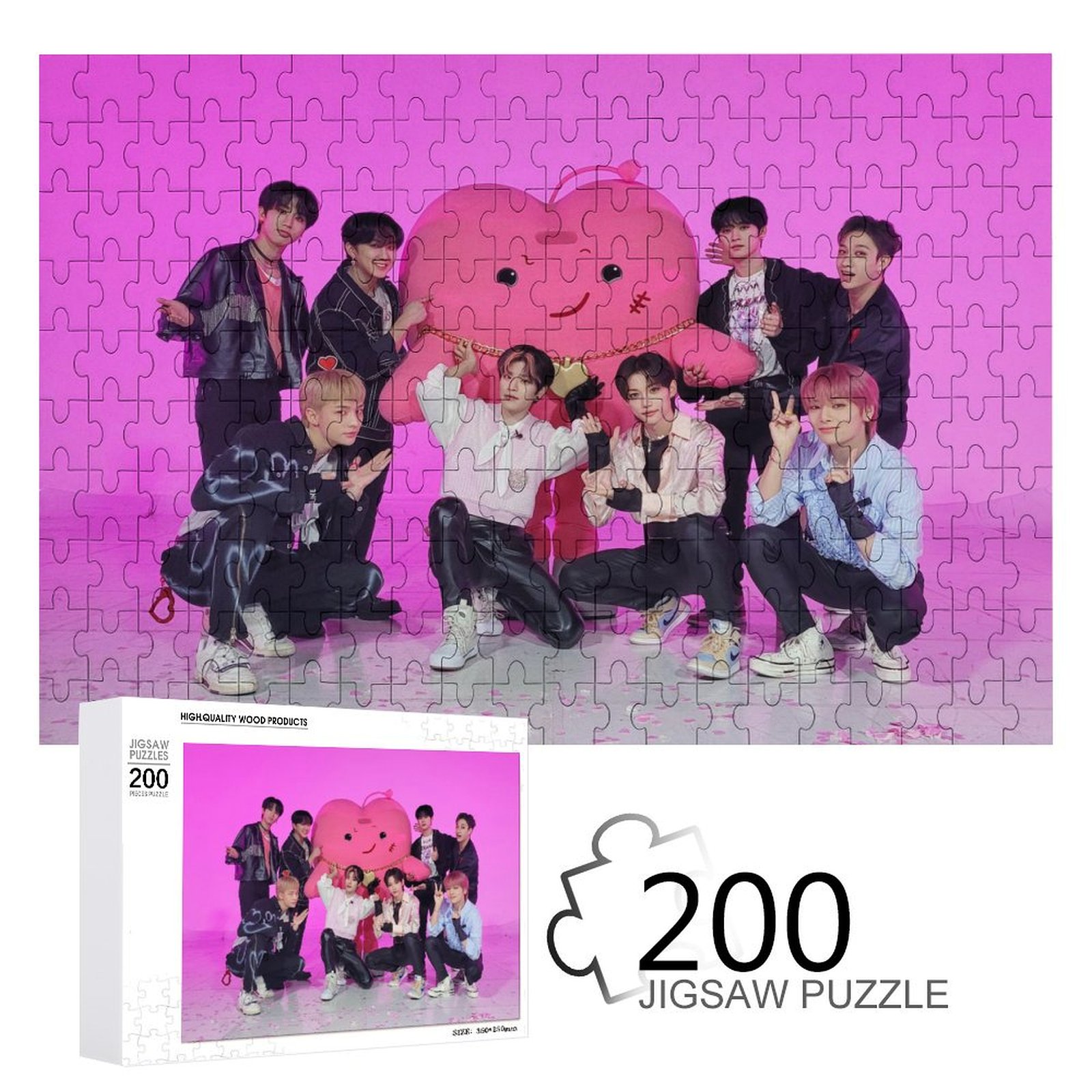 Stray Kids Puzzle For Adults & Kids - 200 PCS Jigsaw Puzzle For Boys ...
