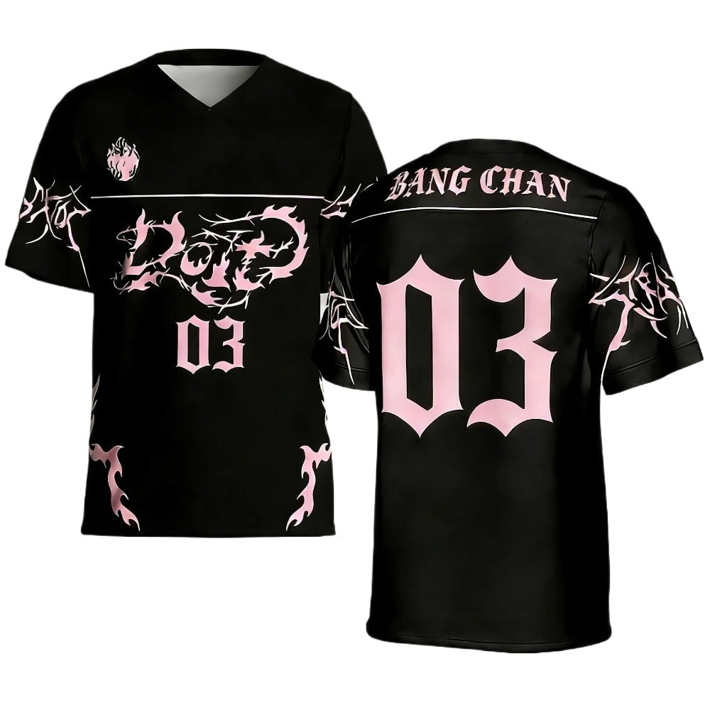 Stray Kids SKZ Do It Album Member Merch Inspired V-Neck Jersey T-Shirt ...