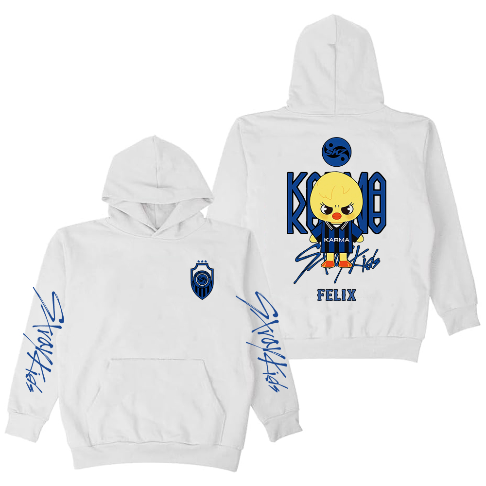 Stray Kids SKZ Karma Felix Merch Hoodie Long Sleeve Streetwear Women ...
