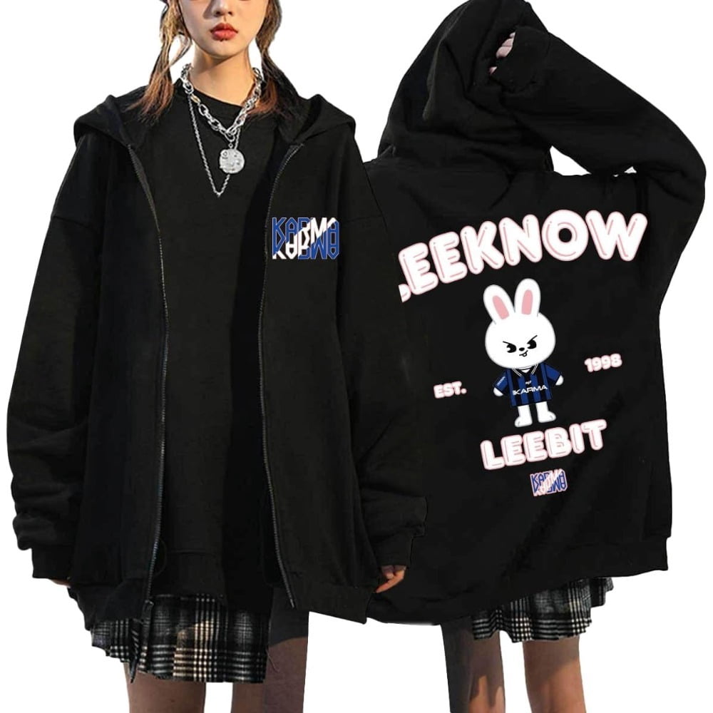 Stray Kids SKZ Karma Merch Zip Up Hoodie – Unisex SKZOO Cute Animal ...