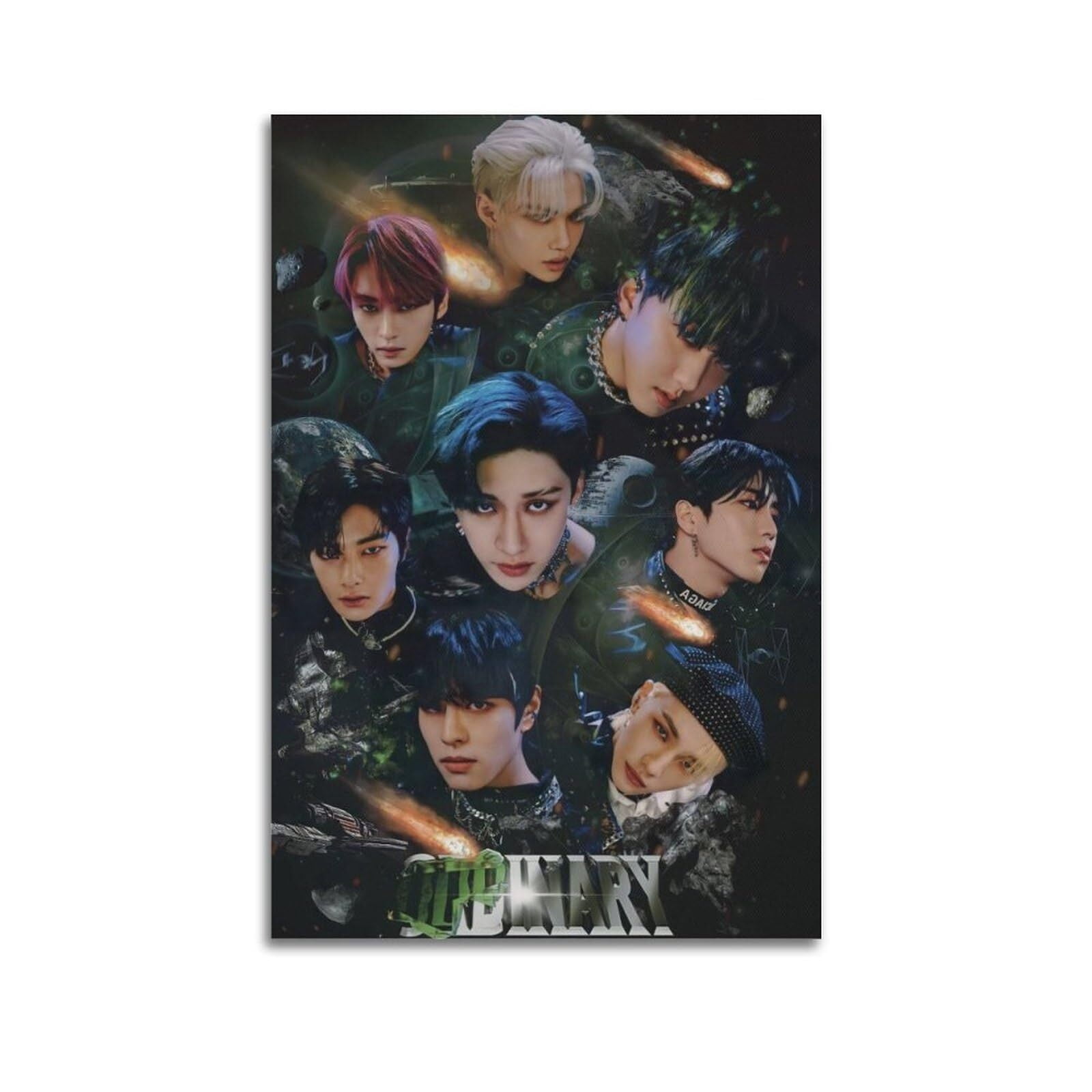 Stray Kids SKZ Poster Kpop Poster Korean Pop Group Canvas Art Poster ...