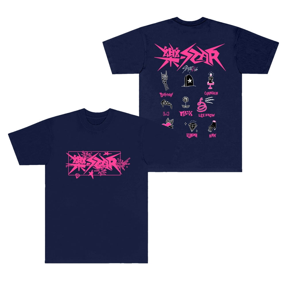 Stray Kids SKZ Tour Tee New Star Logo Merch T-shirts Unisex Fashion ...