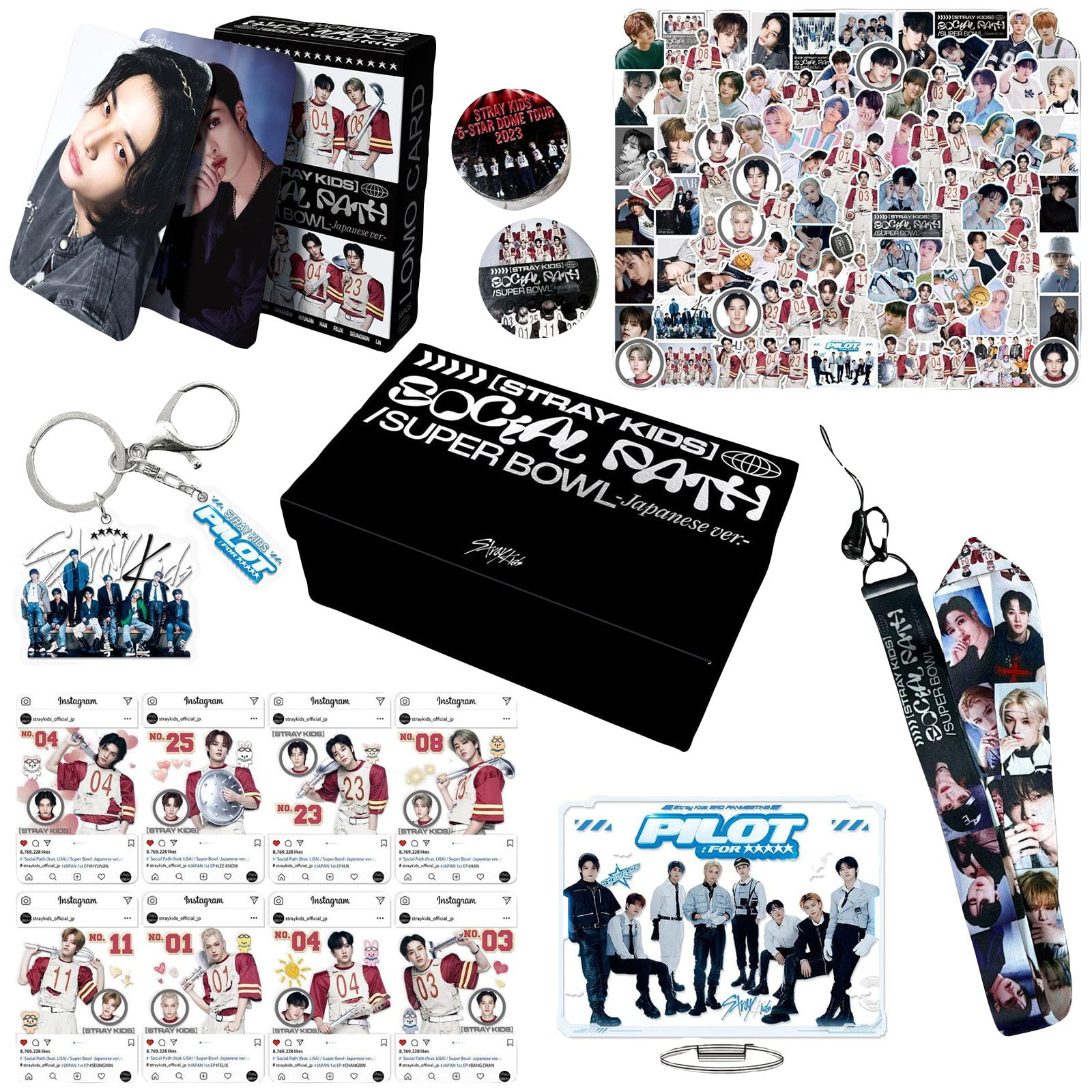 Stray Kids -SKZOO K-Pop Merchandise Gift Box Set with Photo Cards ...