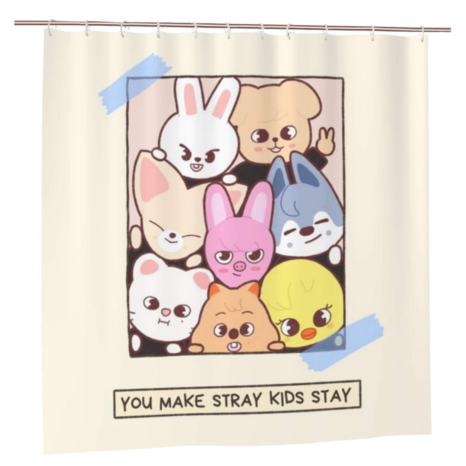 Stray Kids Skzoo Bathroom Shower Curtain,Bath Curtains Durable ...