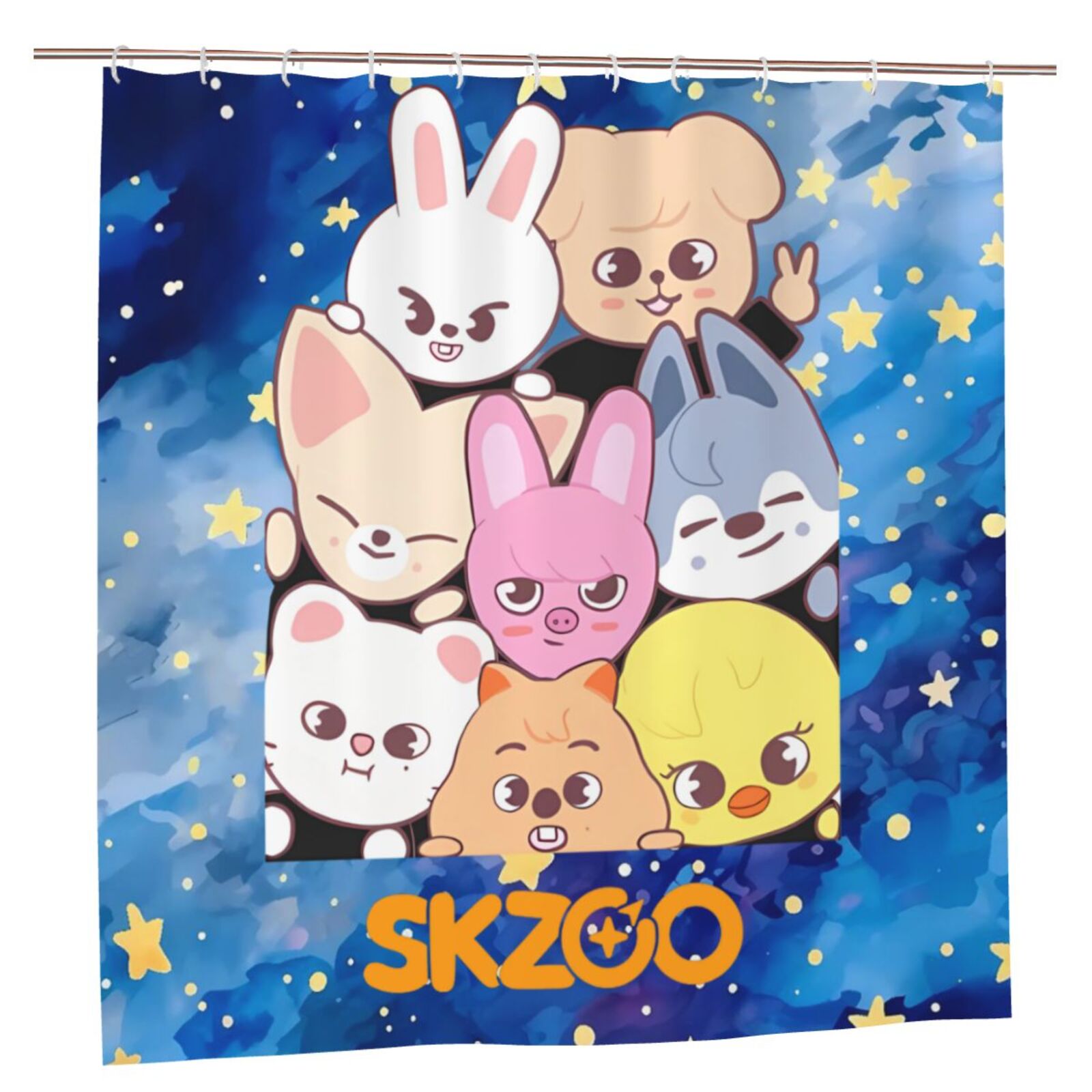 Stray Kids Skzoo Bathroom Shower Curtain,Bath Curtains Durable ...