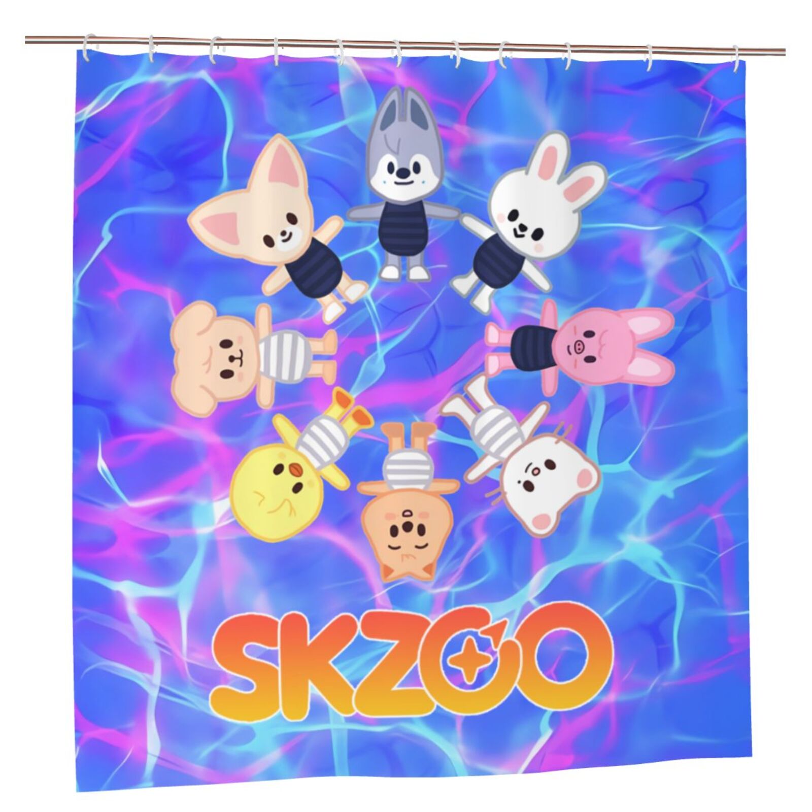 Stray Kids Skzoo Bathroom Shower Curtain,Bath Curtains Durable ...