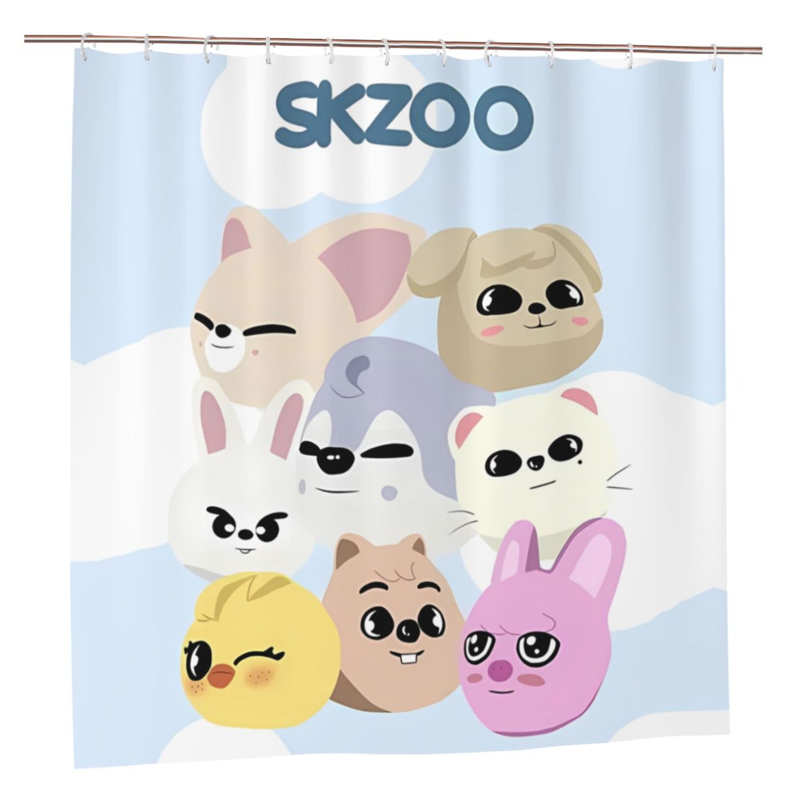 Stray Kids Skzoo Bathroom Shower Curtain,Bath Curtains Durable ...