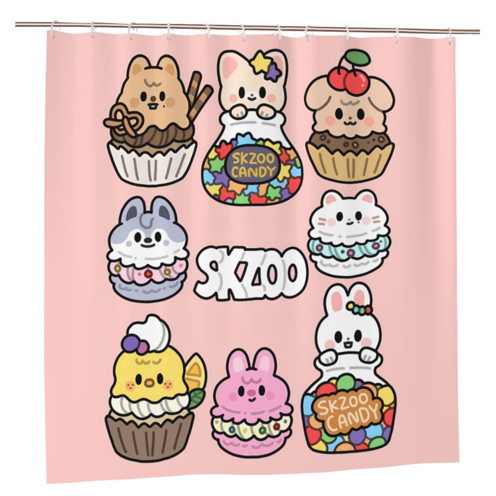 Stray Kids Skzoo Bathroom Shower Curtain,Bath Curtains Durable ...