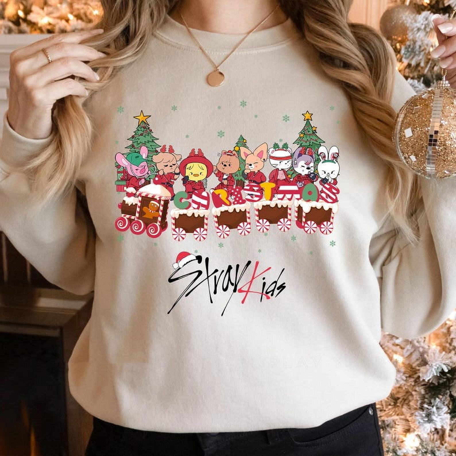 Stray Kids Skzoo Christmas Sweatshirt, Stray Kids Members Shirt, Stray ...